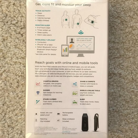 fitbit | Wearables | Fitbit One Wireless Activity Plus Sleep Tracker ...